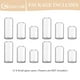 Glasseam Clear Bud Vases Set of 12 Modern Small Glass Cylinder Vase for ...