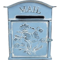 Bigfortune Green Rustic Mailbox Wall Mount Mailboxes Letter box for ...