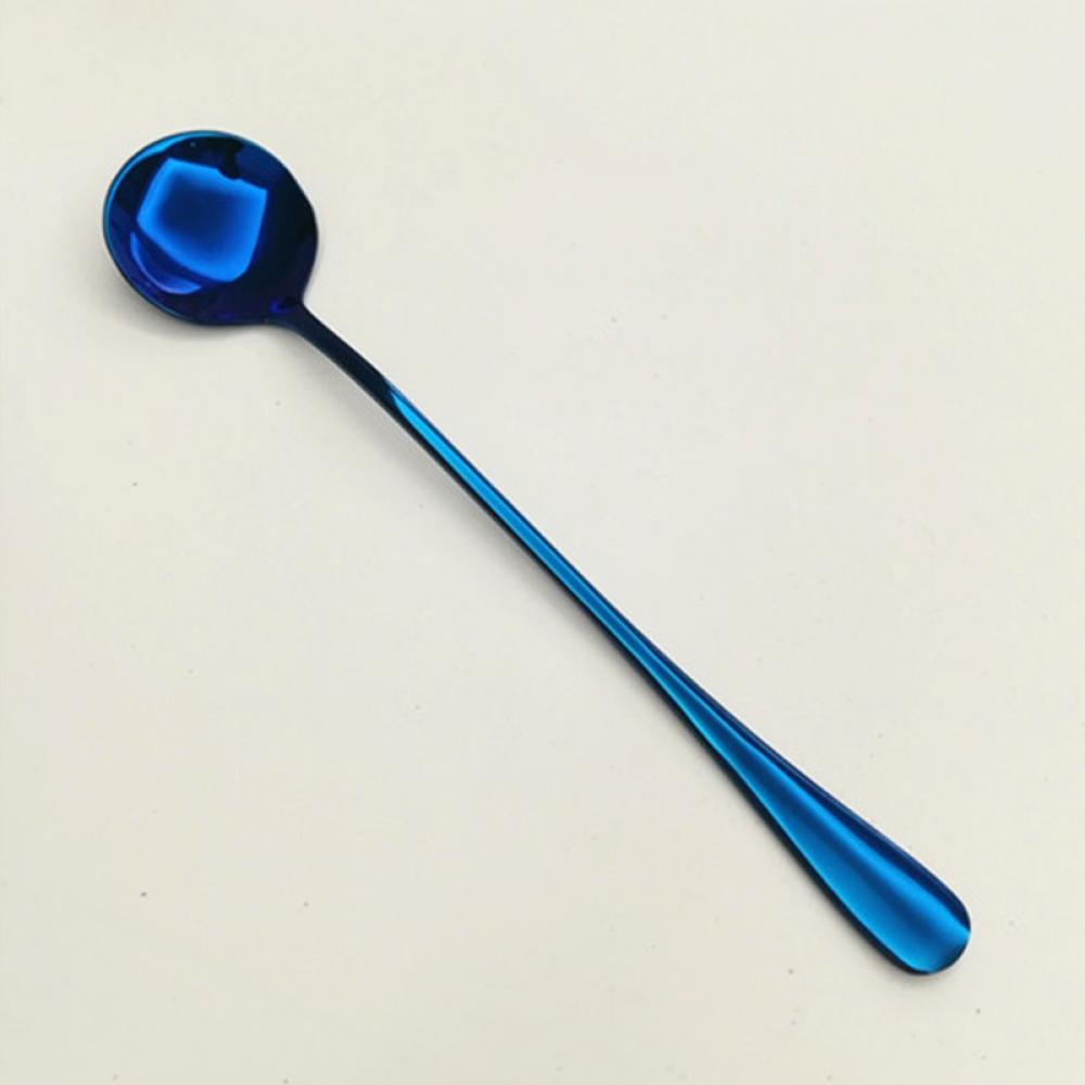 Naturalour 8-inch Long Handle Ice Tea Spoon 410 Stainless Steel Spoon ...