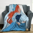Disney Princess The Little Mermaid Ariel Cartoon Flannel Blanket Sofa ...