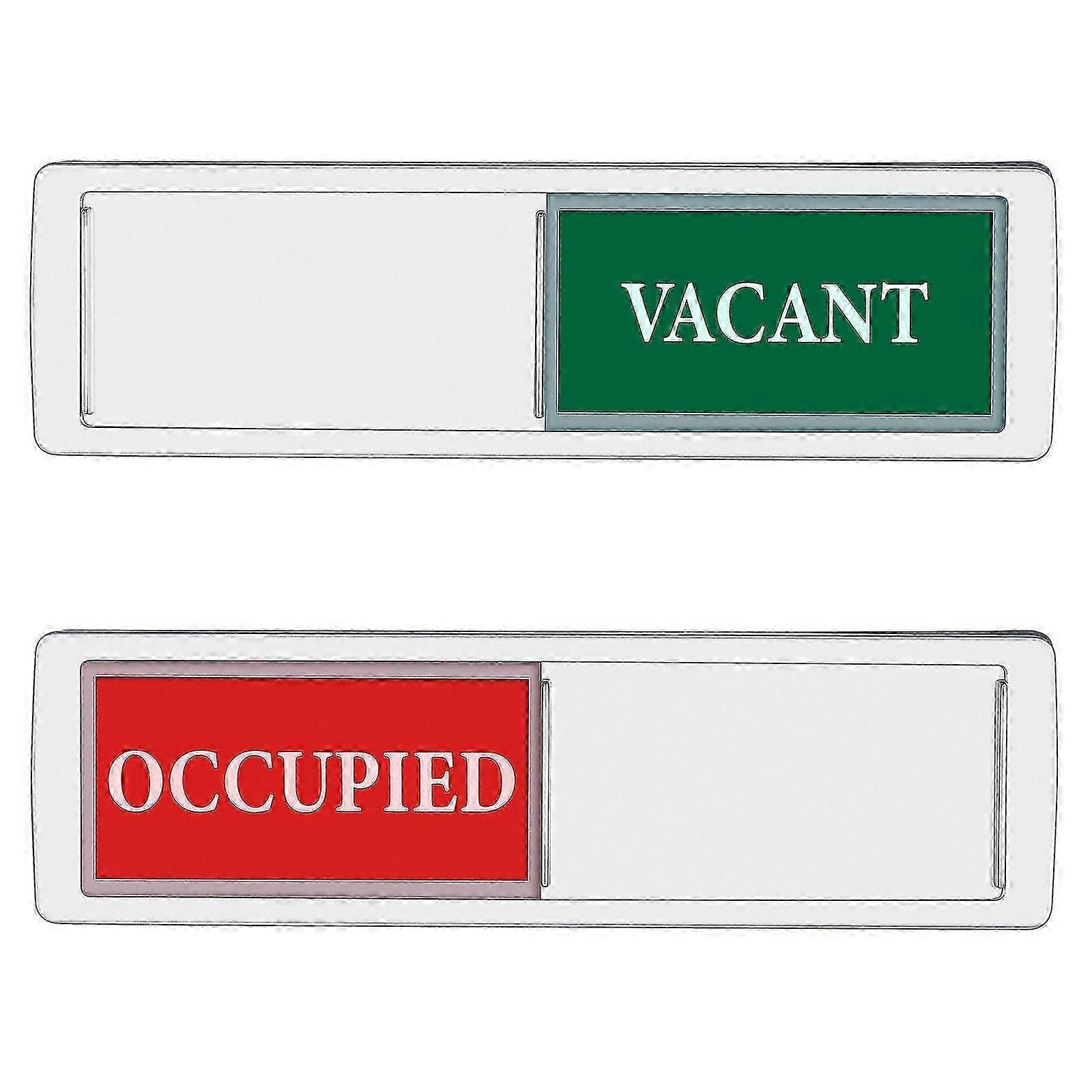 Door Signs Office Bathroom Signs Vacant Occupied Sign Door Knockers ...
