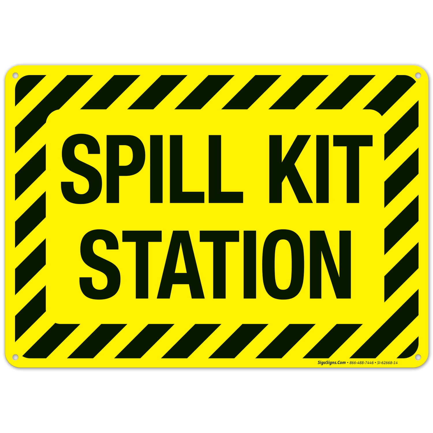 Spill Kit Station Sign, - Walmart.com