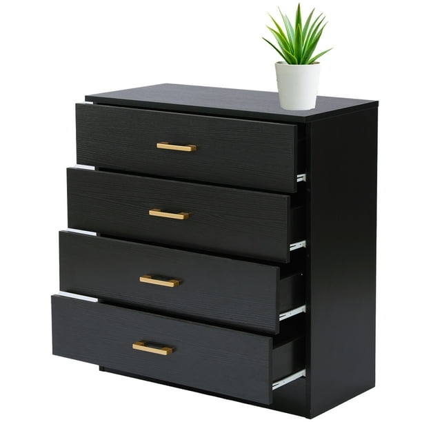 4-Drawer Dresser for Bedroom, Modern Chester Drawer Bedside Nightstand ...
