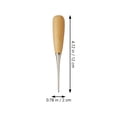 Amosfun 3Pcs Compact Handmade Sewing Awls with Wood Handle for Craft ...