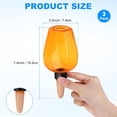 ABCISI 3-Pack Plant Self Watering Globes, 5.1 oz Plastic Rose Shaped ...