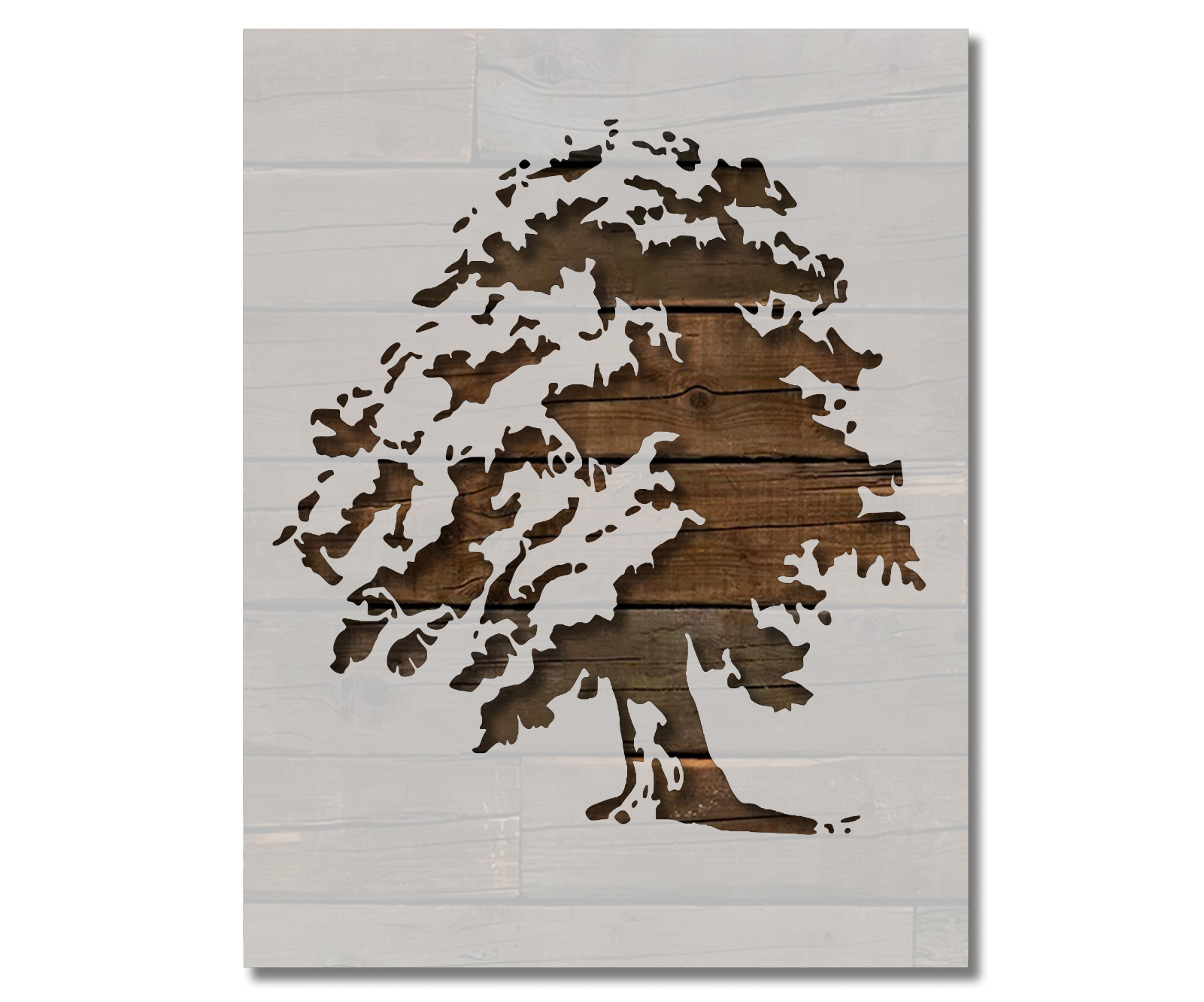 Tree Oak Stencil Template Reusable 8.5 x 11 for Painting on Walls, Wood ...
