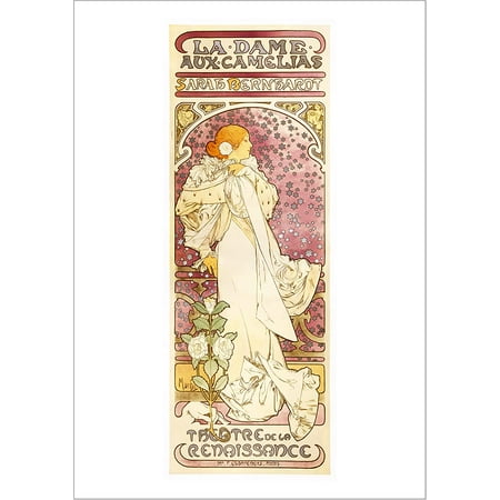 Alphonse Mucha “The Lady of The Camellias” Poster 16.53inch×11.69inch ...