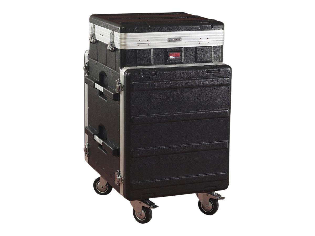 Gator Polyethylene Pop-up Console Rack with 10-Space Top over 12-Space ...