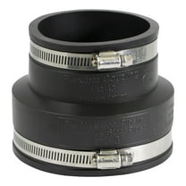 1-1/2 in. x 1-1/4 in. PVC Flexible Reducing Coupling with Stainless ...