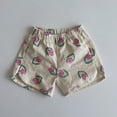 Cotton Shorts For Girls Elastic Waist Wide Leg Short Pants Summer ...