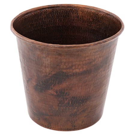 Hand Hammered Copper Waste Bin - Walmart.com
