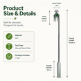 Manual Weed Puller Tool, 4-Tine Garden Hand Weeder for Root Removal ...