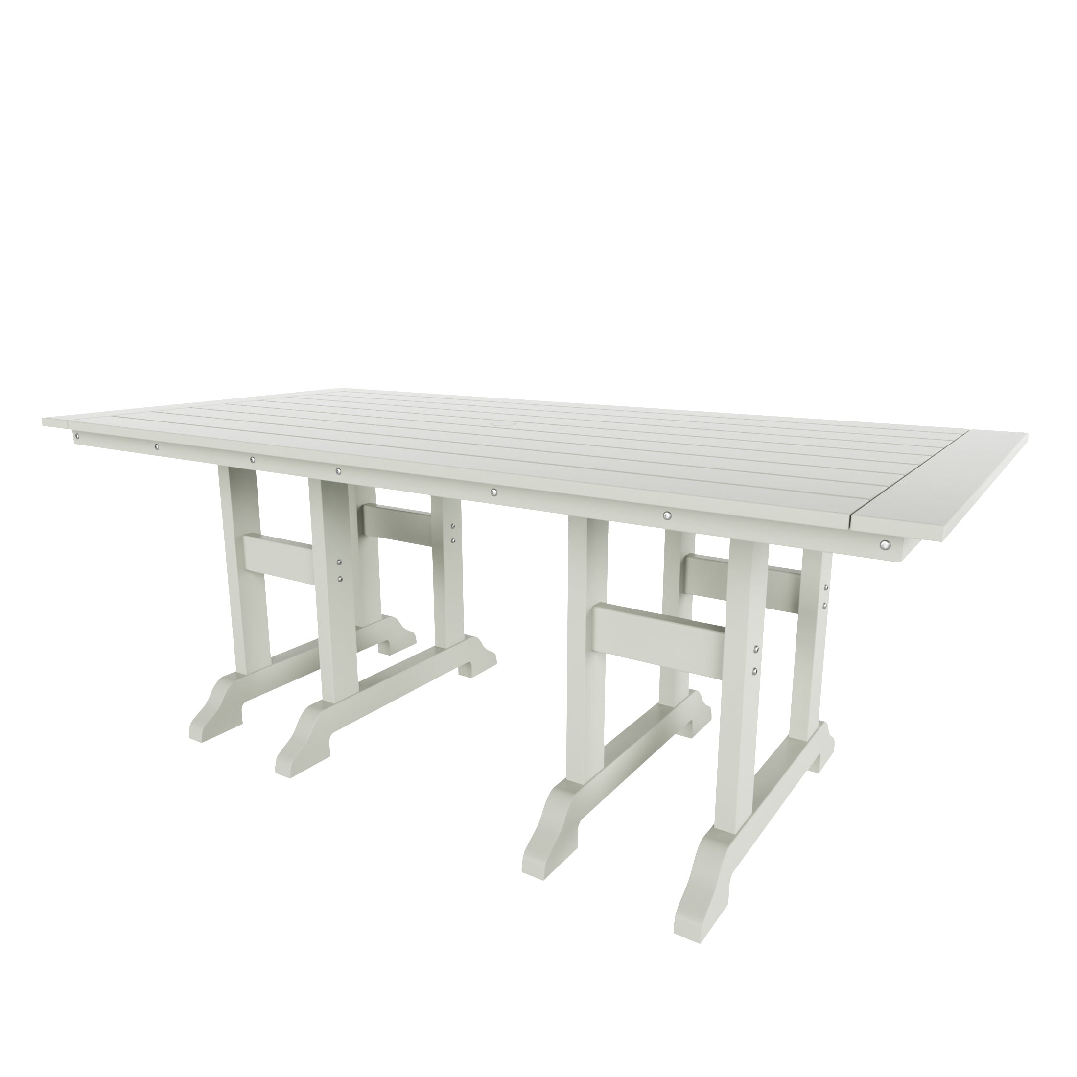 WestinTrends Malibu Outdoor Dining Table for 6, All Weather Poly Lumber ...