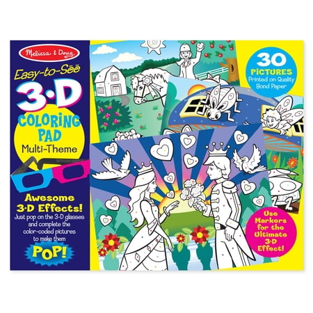 Melissa & Doug 3D Coloring Book - Girl | Walmart Canada
