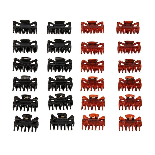 ruzhgo 12 Pieces Plastic Mini Hair Claws Grips Clips Pins Styling ...