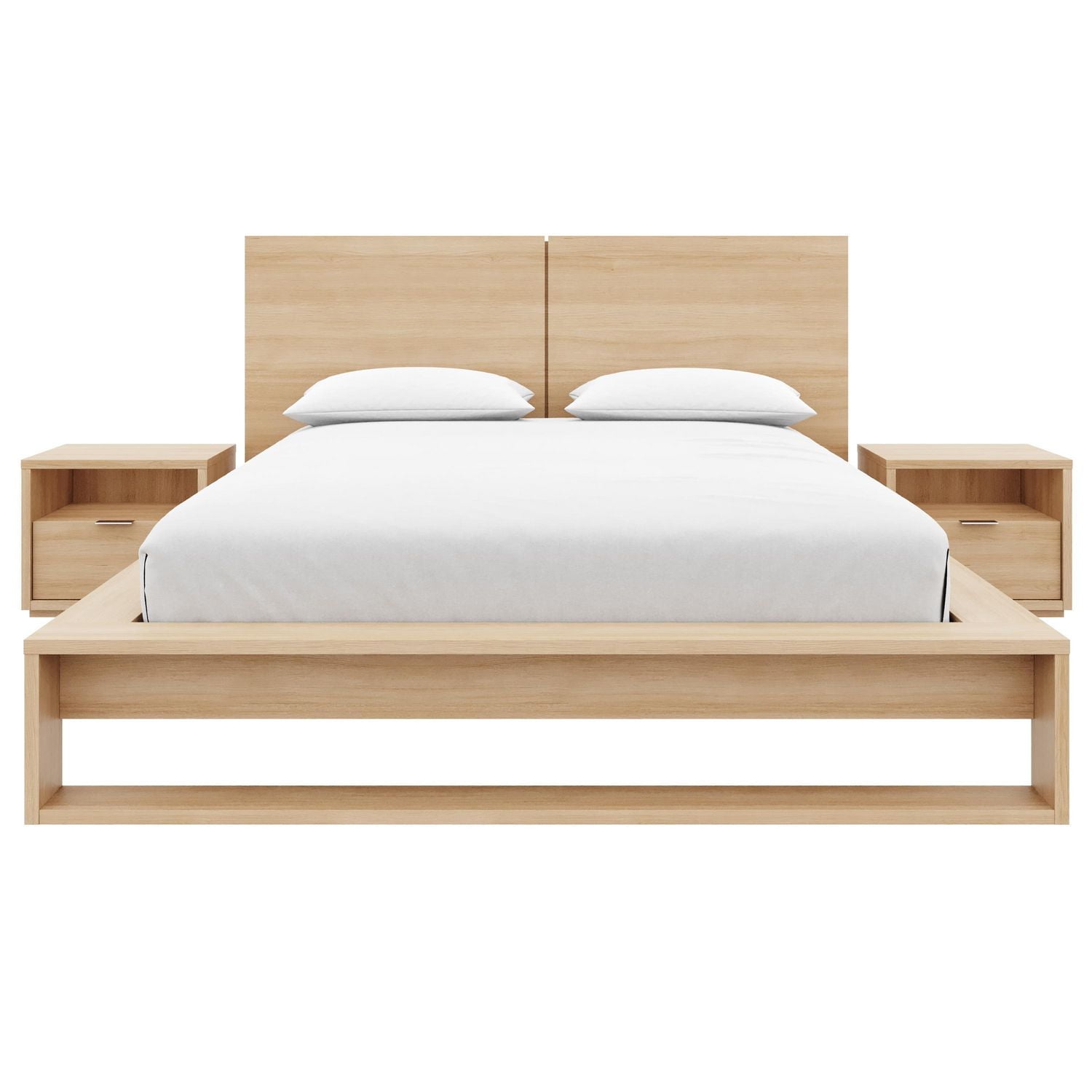 Click here for Nexera Audrey 4 Piece Bedroom Set With Headboard... prices