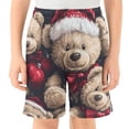 BZSMCE Adjustable Drawstring Casual Shorts With Bears Christmas ...