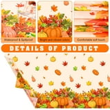 HOWAF 3 Pack Fall Thanksgiving Tablecloth, Happy Thanksgiving Pumpkin ...