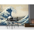 Paper Wall Art Wallpaper Wall Art, 3d Wallpaper, Wave Landscape, Japan ...