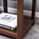 Topcobe 2 Tier MDF Square Side Table, Modern Design Tea End Table for ...
