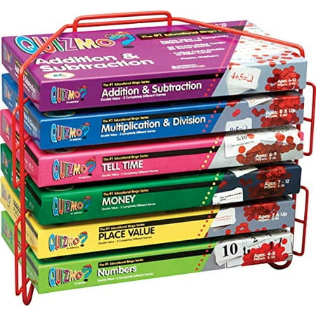 Learning Advantage QUIZMO Elementary Math Series - Set of 6 Bingo-Style ...