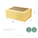 PACKHOME Gold Gift Box with Open Window, Quality Packaging, 9x6.5x3.8 ...