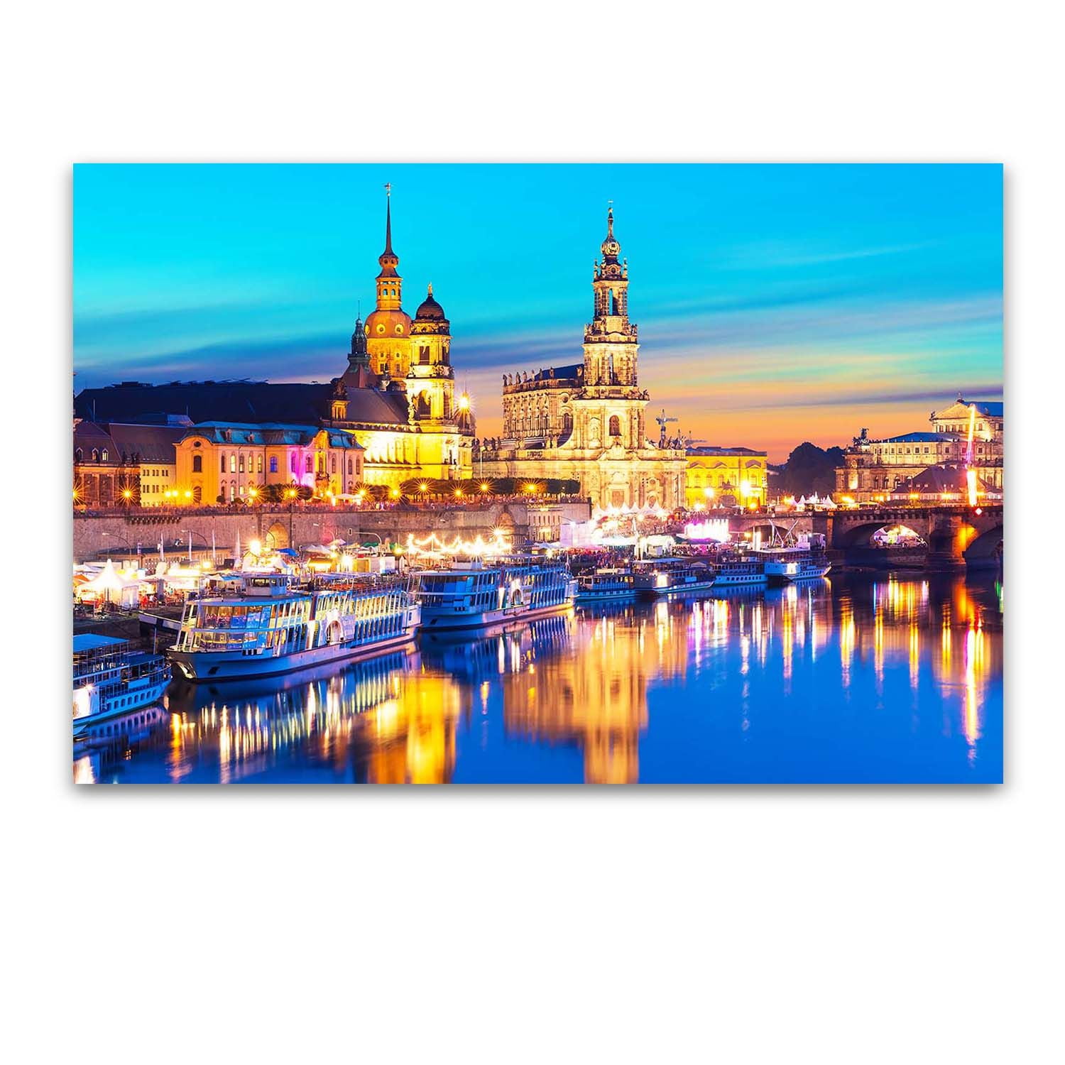 Startonight Tempered Acrylic Glass Wall Art - City Image Reflected in ...