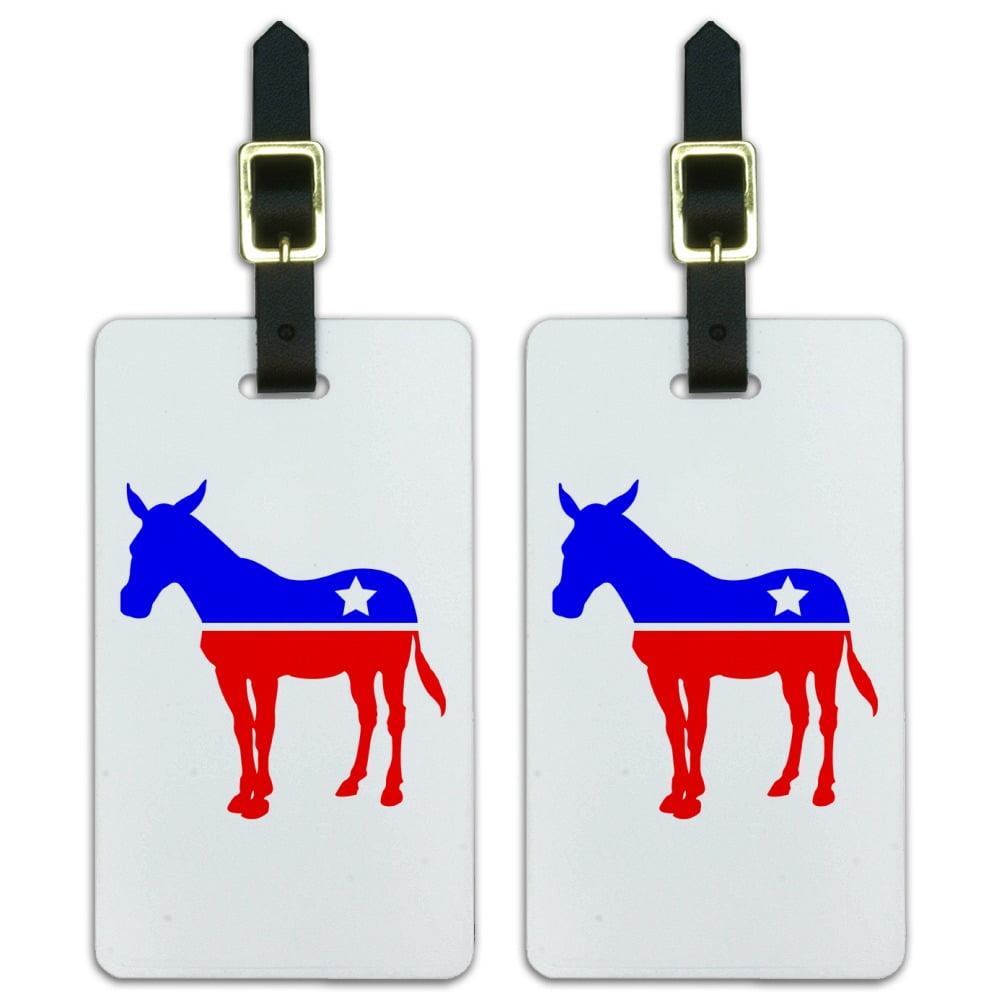 Democrat Donkey Liberal America Political Party Luggage ID Tags ...