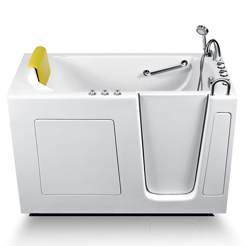 Walk-in Bathtub 30 in. x 60 in. Combo Whirlpool and Air Massage ...