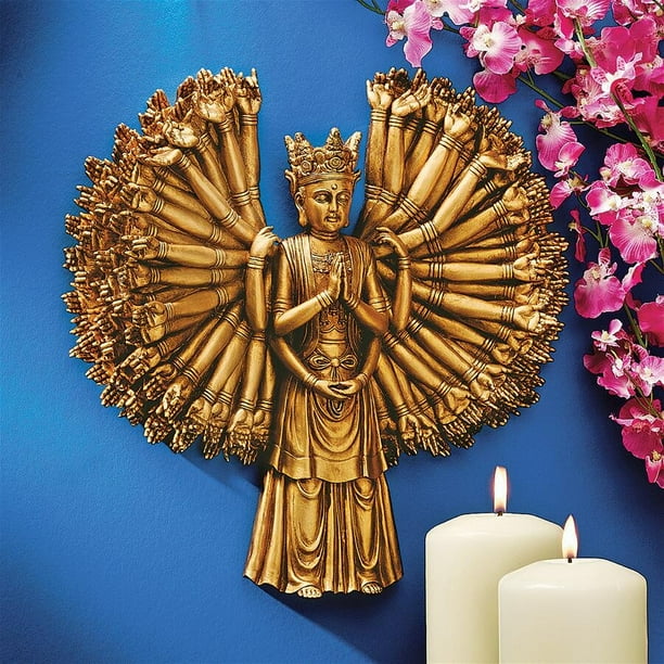 Design Toscano Kuan-Yin: The Bodhisattva of Compassion Wall Sculpture ...