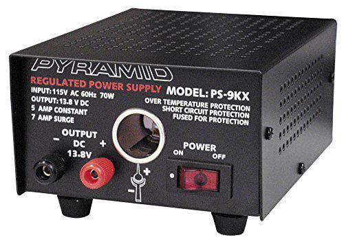 pyramid ps9kx pyle ps9kx 5 amp regulated power supply with dc jack ps ...