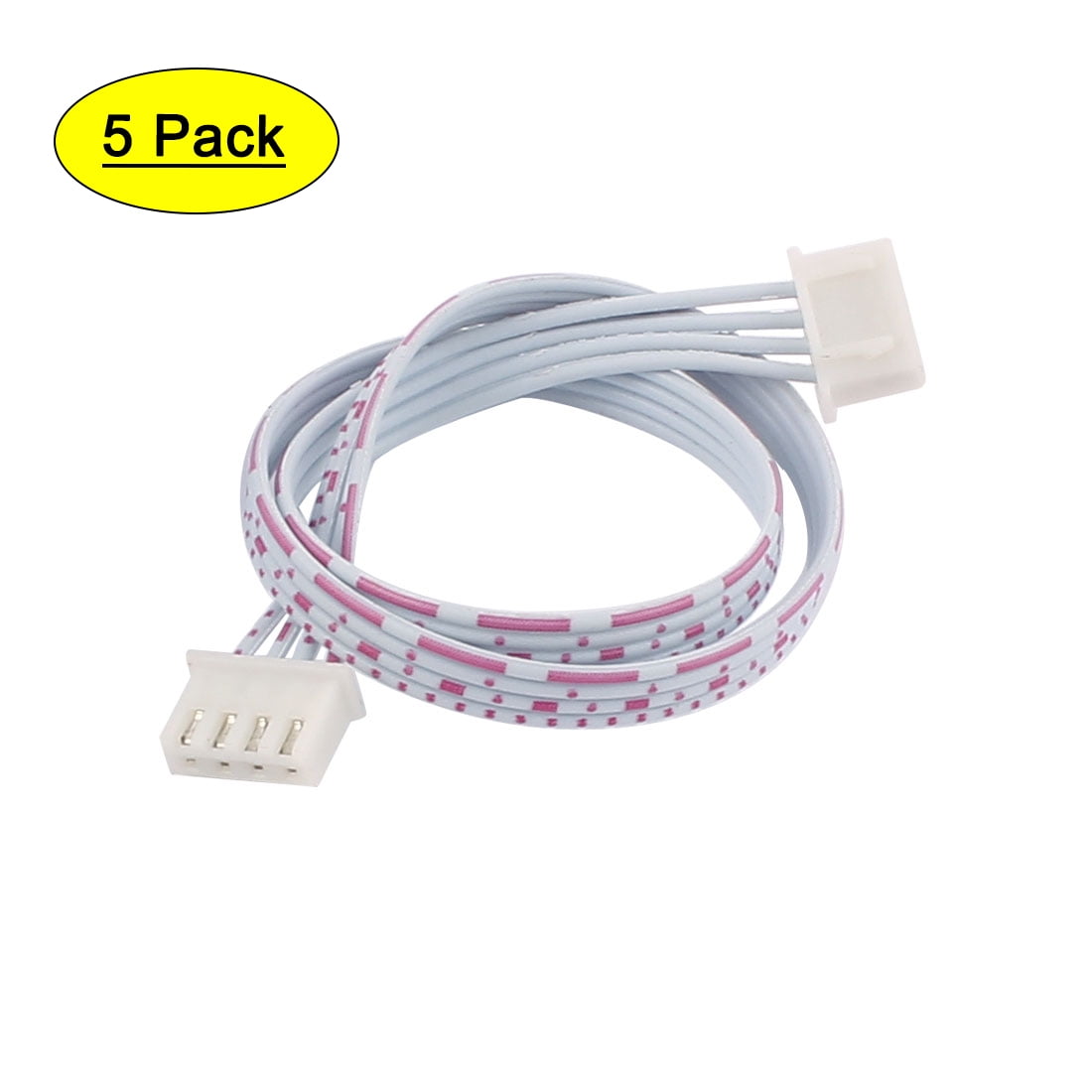 5Pcs Dual End XH2.54 4Pin Female Connector Cable 30cm Length w Pin ...