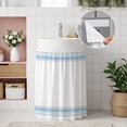 Modern Minimalist Art Cabinet Curtain 28"W x 51"L, Llight Blue ...