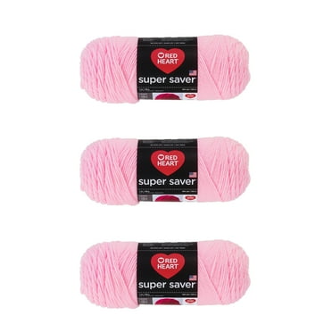 Red Heart® Super Saver O’Go™ #4 Medium Acrylic Yarn, Pink And Gold 5oz ...