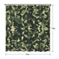 Camouflage Waterproof Polyester Shower Curtain – Mold-Resistant, Quick ...