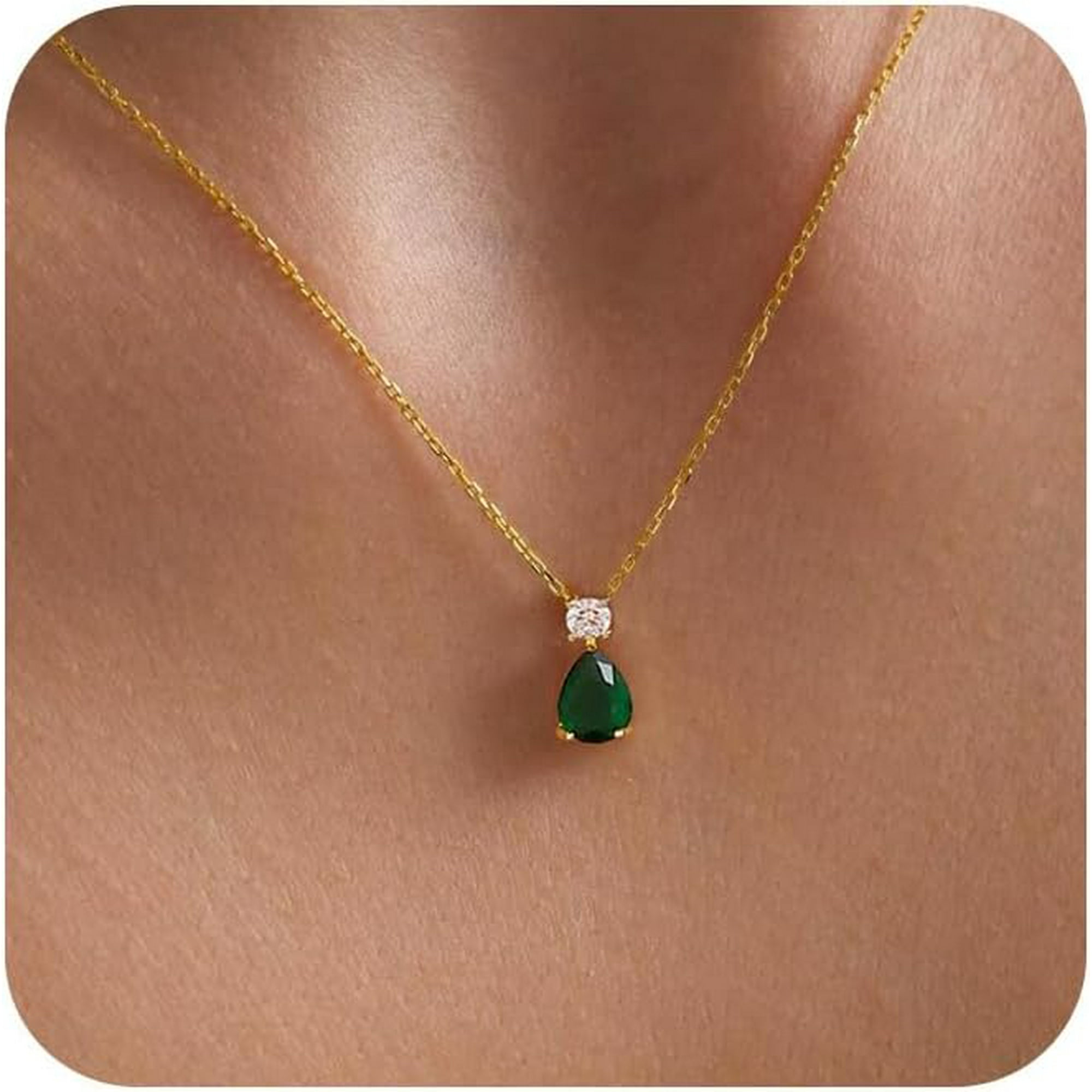 Click here for Flafree Gold Necklace For Women Dainty Birthstone... prices