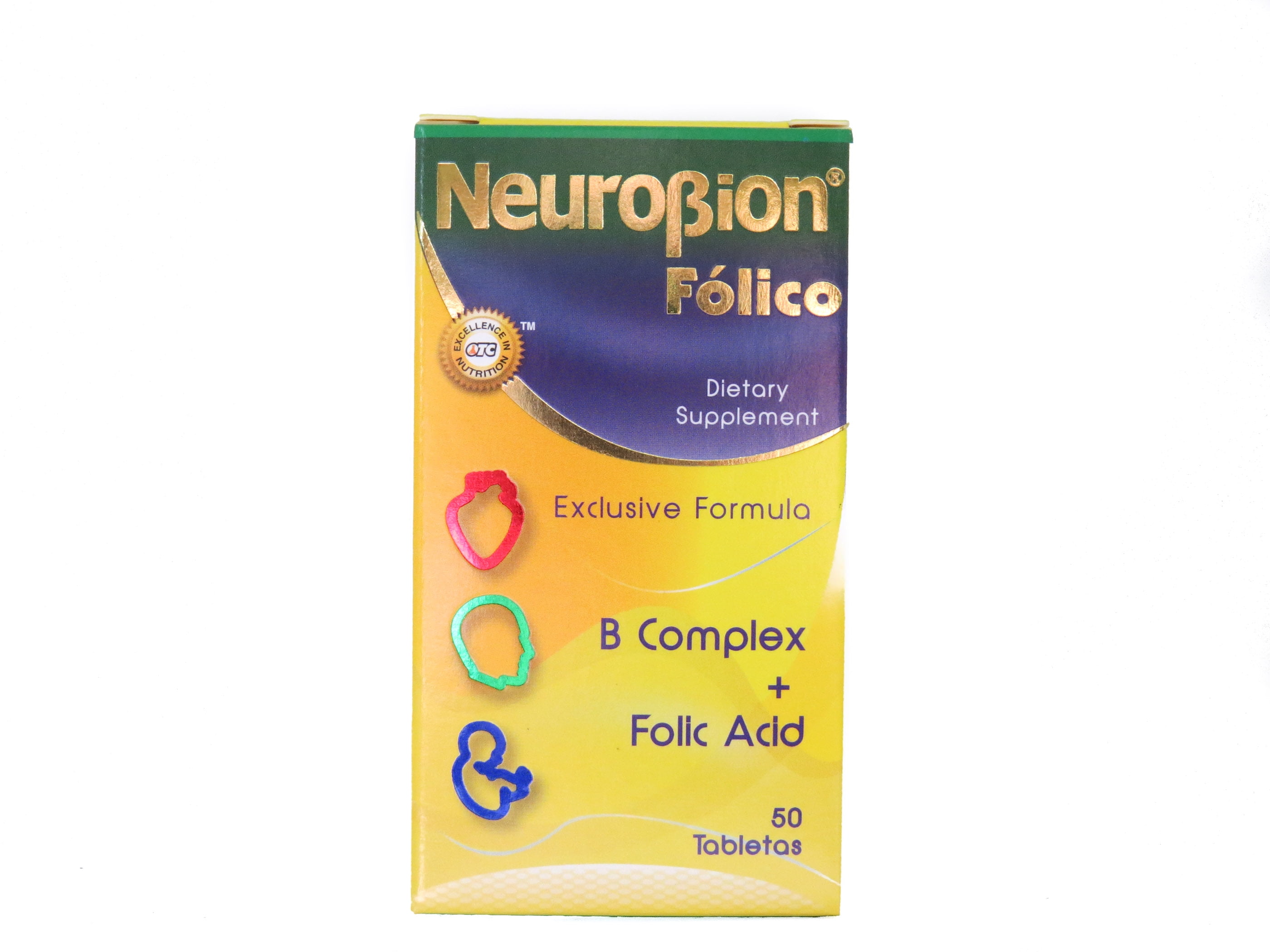 Buy Neurobion Folico, 50 Tablets Vitamin B complex with Folic Acid ...