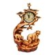 Wood Look BEAR FAMILY Pendulum Desktop Clock, by Slifka - Walmart.com
