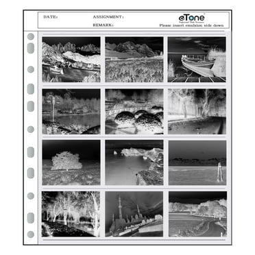 2 Packs Print File 35-7B 100 Storage Sheets for 35mm Film Negatives 7 ...