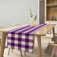 Buffalo Plaid Check Table Runner Purple and White Buffalo Checkered ...