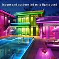 CERPXFF-66Ft Outdoor Waterproof LED Strip Lights,Music Sync RGB IP68 ...