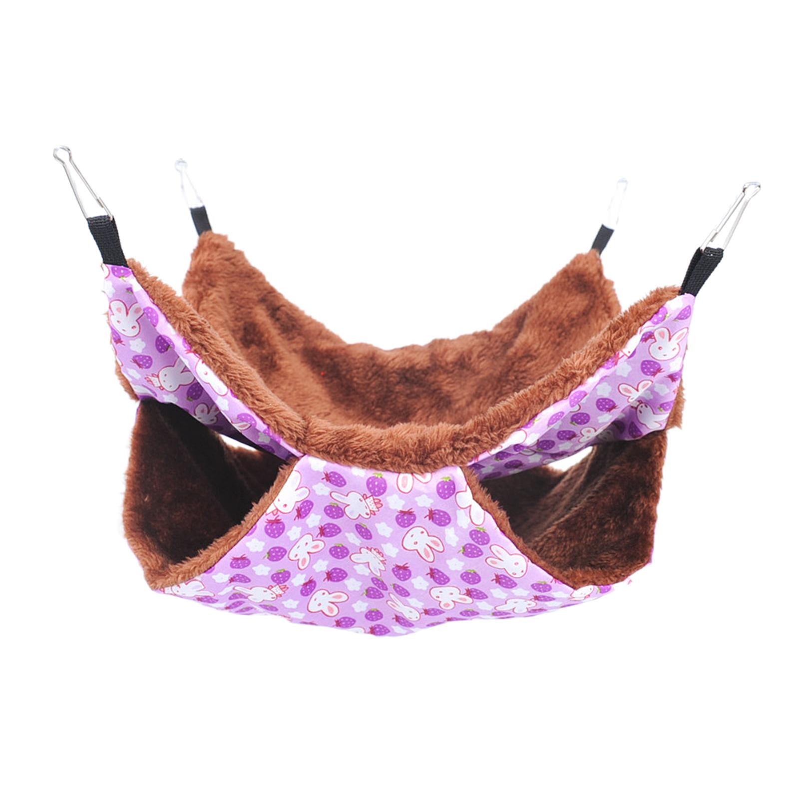 Double Layer Small Animals Hanging Hammock Nest, Warm Cage Pet Swinging ...