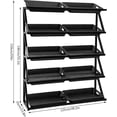 5-Tier Fruit Vegetable Storage With Baskets & Fruit Vegetable Organizer ...