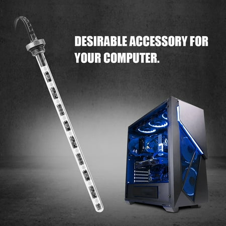 Water Cooling Light, 17Cm LED Water Light, Stable 12V For Computer ...