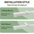 Ceiling Curtain Tracks 6FT,Curtain Track Wall Mount,Ceiling Mounted ...
