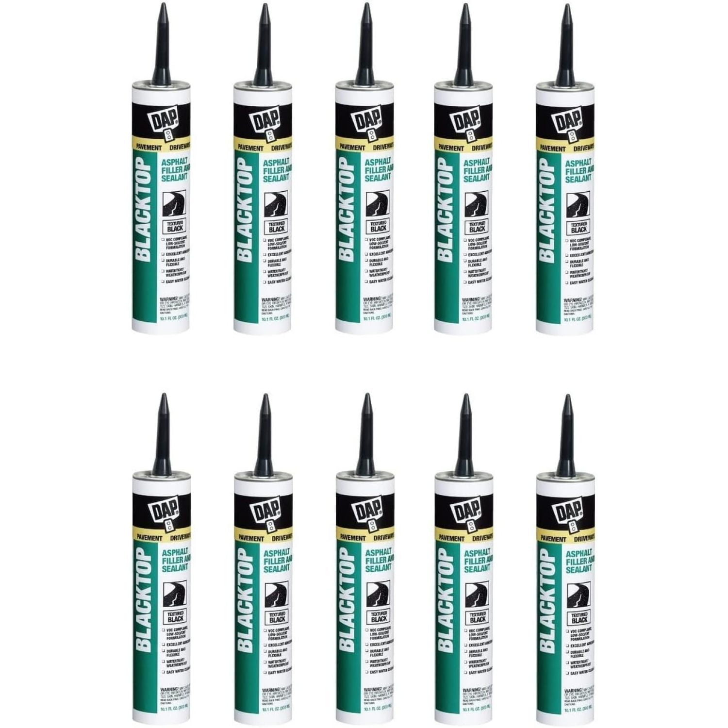 Bilot 27065 Blacktop Asphalt Filler and Sealant 10.1-Ounce, Pack of 10 ...