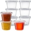 Comfy Package 4 Oz Disposable Mini Dipping Sauce & Dressing Condiment ...