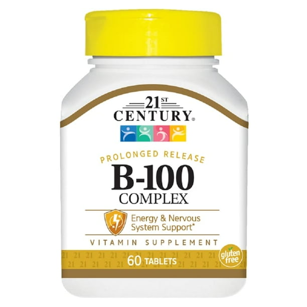 21st Century Prolonged Release B-100 Complex 60 Tabs - Walmart.com