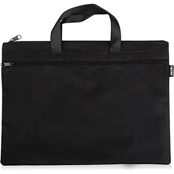 Office Document Bag, Men Briefcase Portable Binder A4 File Zipper Bag ...