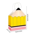 24-Pack Pencil Shaped Paper Tote Bags, Cute Campus Party Favor Bags for ...
